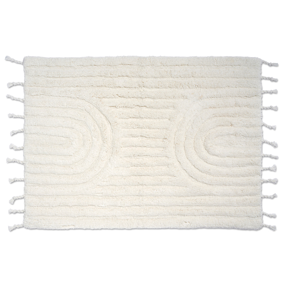 Baðmotta Arch white – Kara Rugs